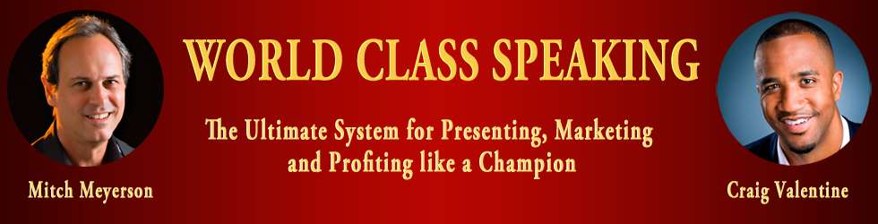 ! World Class Speaking Coach Certification 2017 - Mitch Meyerson